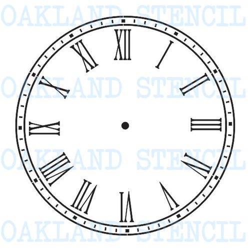 Clock Stencilroman Numerals 9 Sizes for Painting/making - Etsy