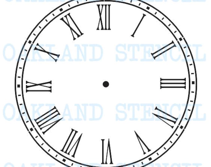 Clock Stencil**roman Numerals** 9 Sizes for Painting/making Your Own ...