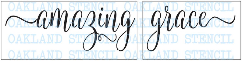 Amazing Grace STENCIL for Painting Wood Signs Walls Inspirational ...