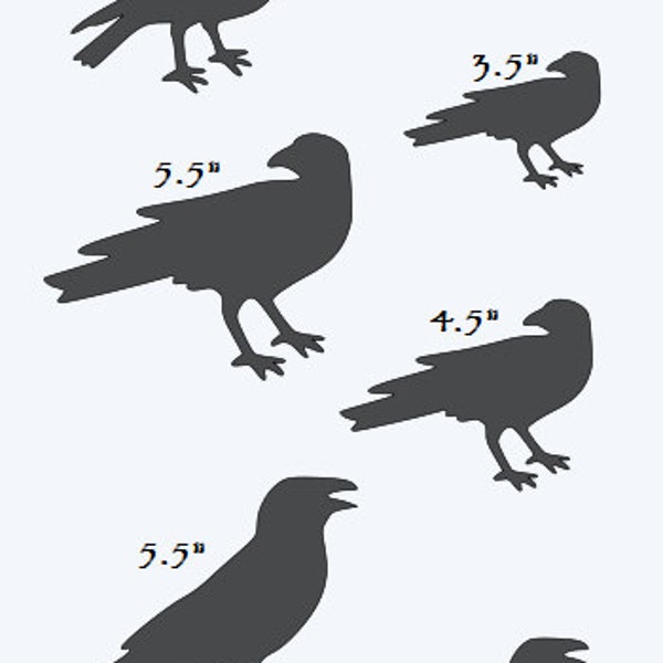Crow Stencil - Etsy