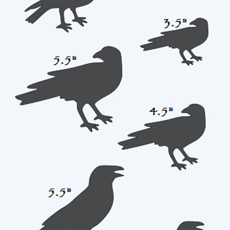 Crow Stencil - Etsy