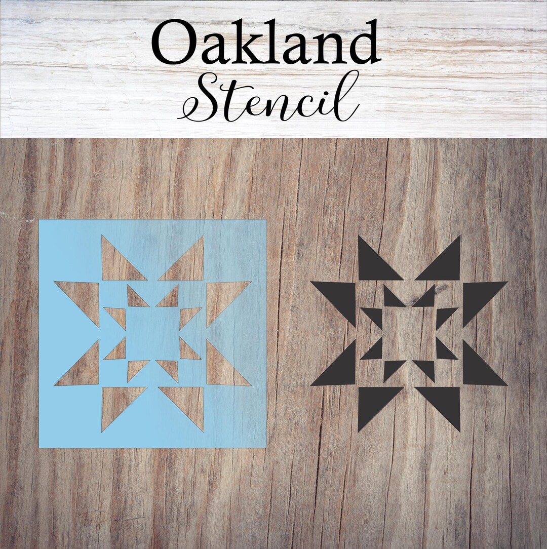 Quilt Block STENCIL Starburst Reusable for Painting Wood Signs Amish ...
