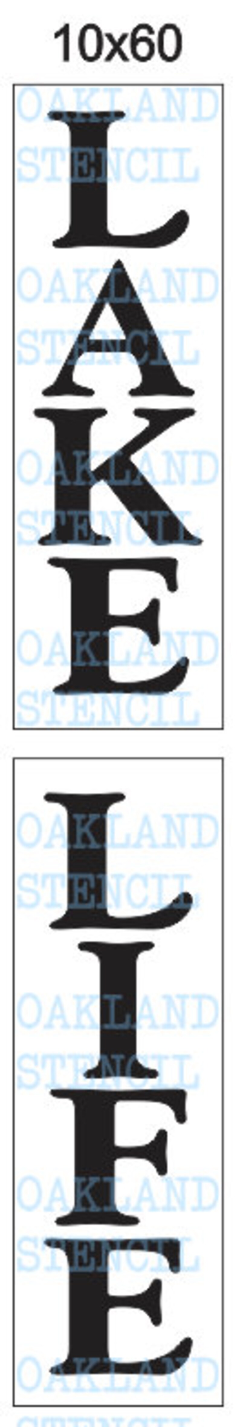 Lake Life STENCIL Vertical Reusable for Painting Wood Signs - Etsy