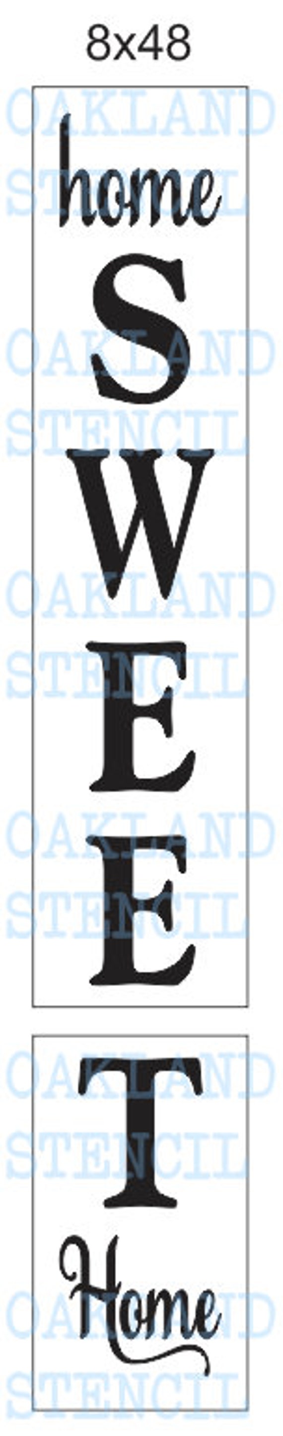 Visual Arts Painting furniture airbrush SIGN STENCIL Home Sweet Home 6 ...