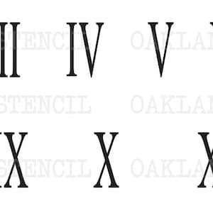 Roman Numerals SVG, Digital File, for Clocks, Crafts, Signs - Etsy ...