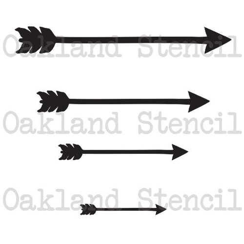 Arrow STENCIL with 4 different sizes for Painting Signs Wood | Etsy