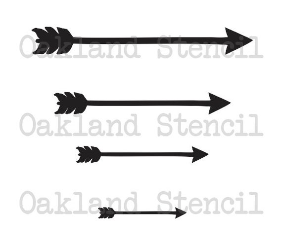 Arrow STENCIL With 4 Different Sizes for Painting Signs Wood - Etsy