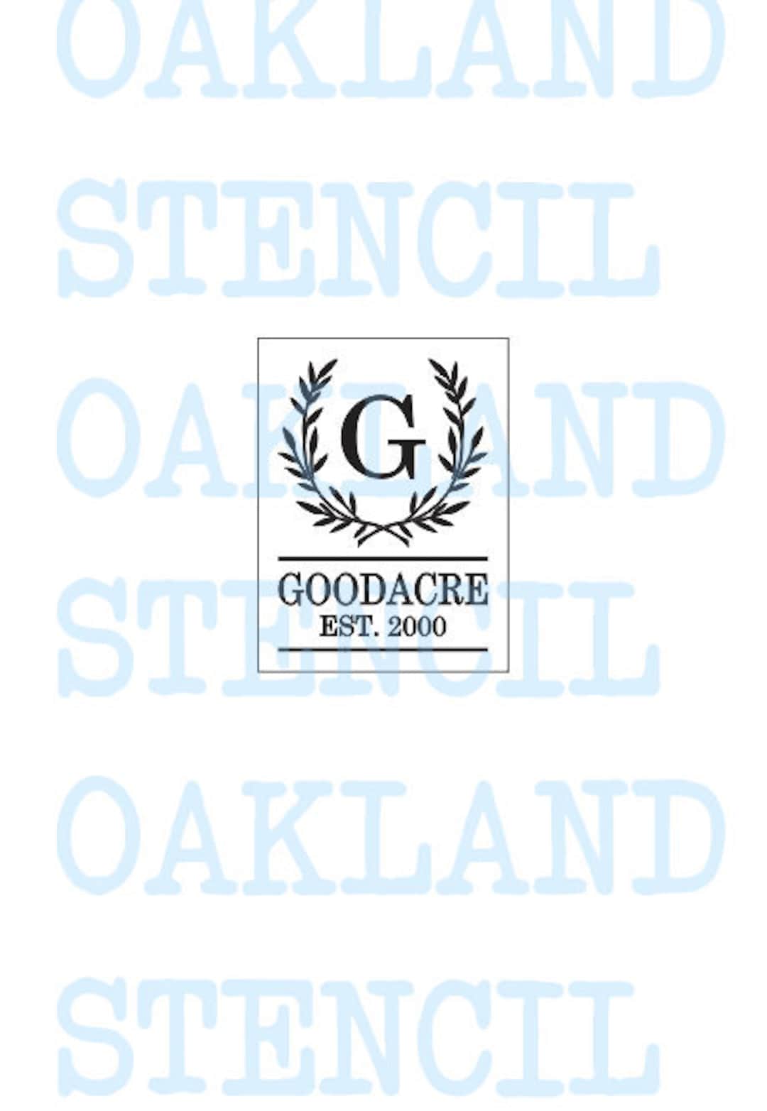 Personalized STENCIL Name Initial and Date for Painting Wood Signs ...