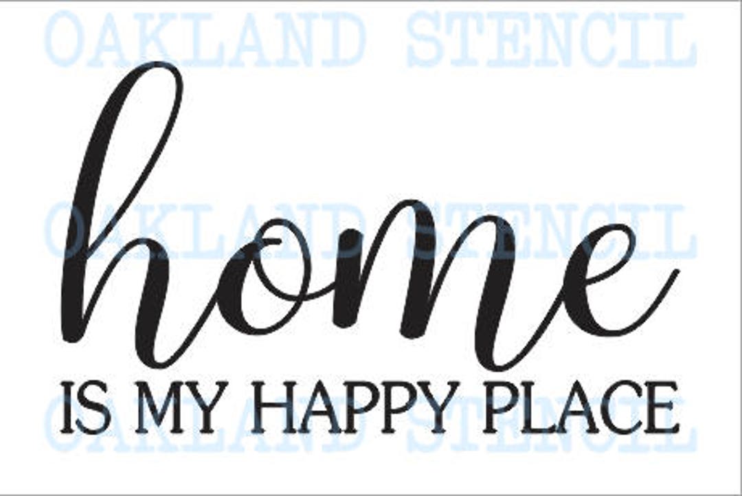 Home STENCIL 4 Sizes 8x1218x30 for Painting Signs Wood Walls Pillows ...