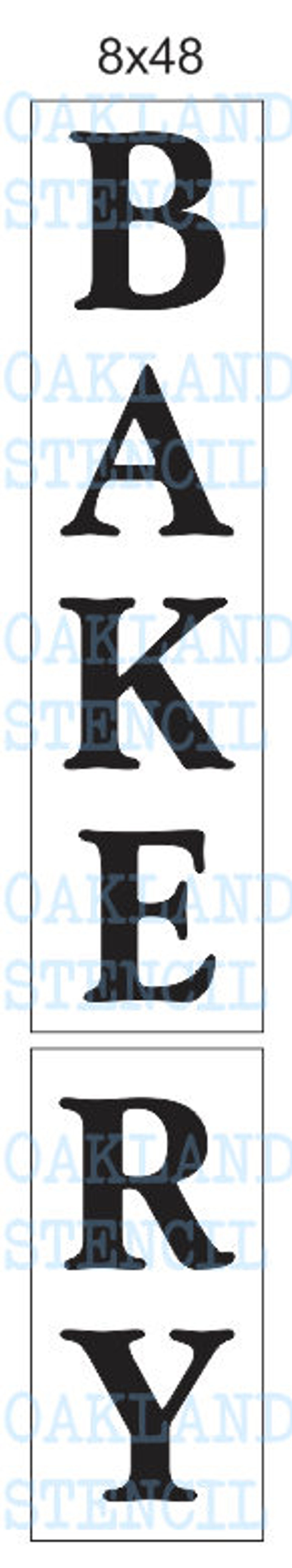 BAKERY STENCIL Vertical for Painting Wood Signs Large Tall - Etsy