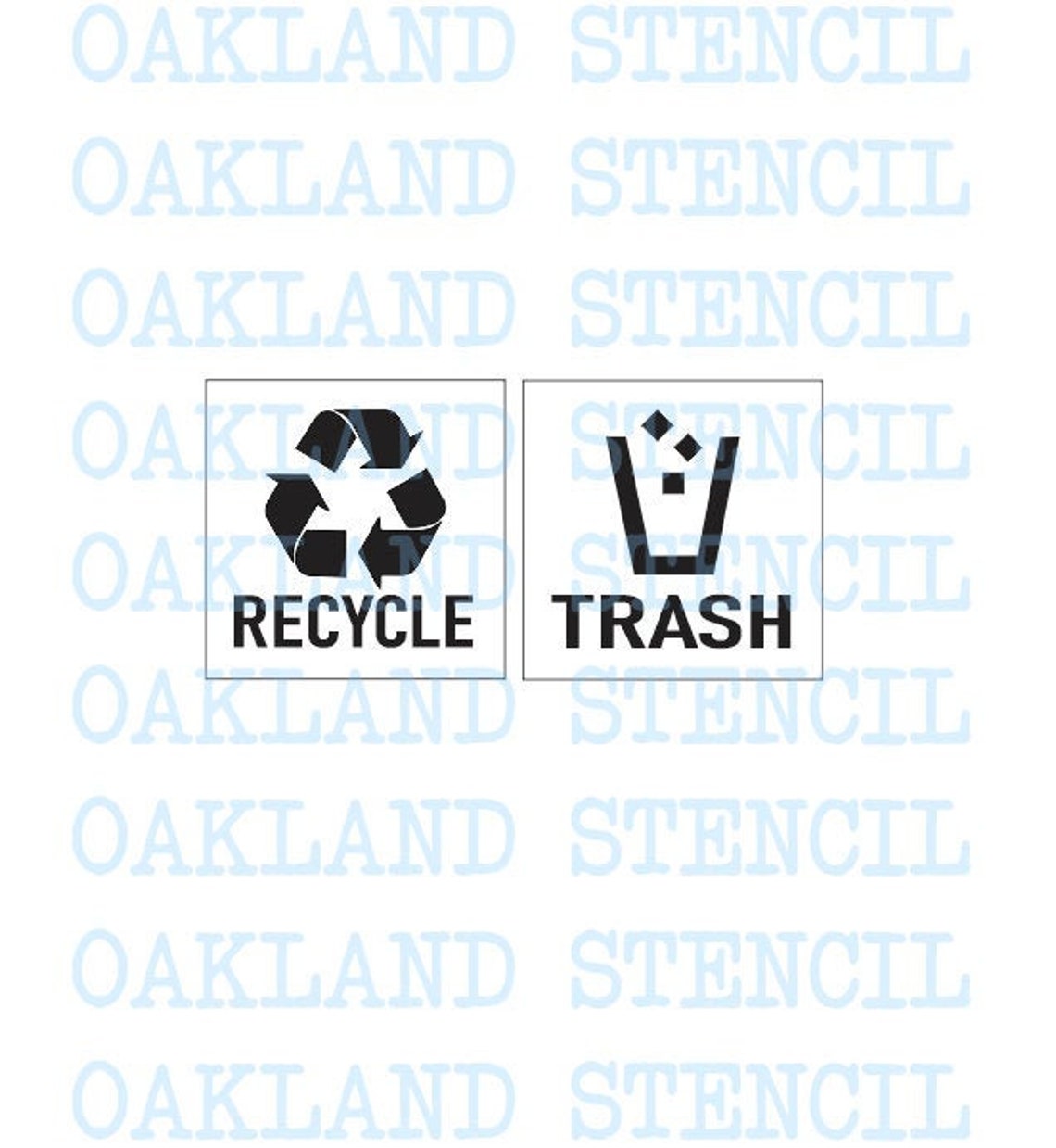 Recycle Symbol Trash STENCIL for Painting Signs Garbage Cans - Etsy