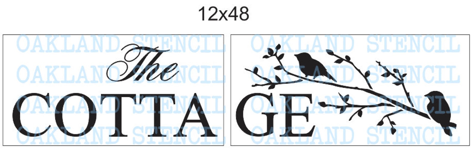 Cottage STENCIL for Painting Wood Signs Reusable Vintage - Etsy