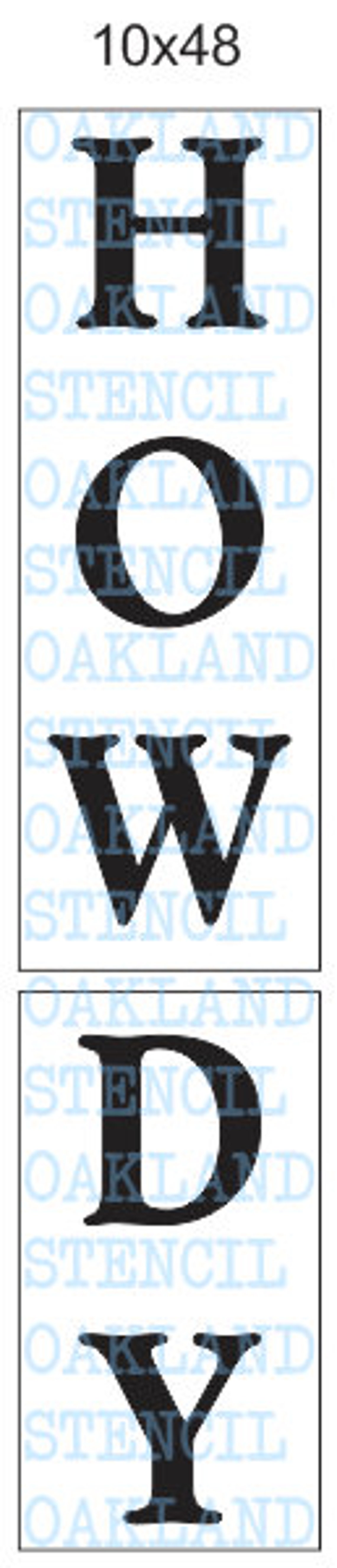 HOWDY STENCIL Vertical State for Painting Wood Signs Tall - Etsy
