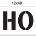 Christmas/santa Stencil**ho Ho Ho** Font #1 **3 Sizes to Choose From ...