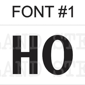 Christmas/santa Stencil**ho Ho Ho** Font #1 **3 Sizes to Choose From ...