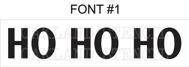 Christmas/santa Stencil**ho Ho Ho** Font #1 **3 Sizes to Choose From ...