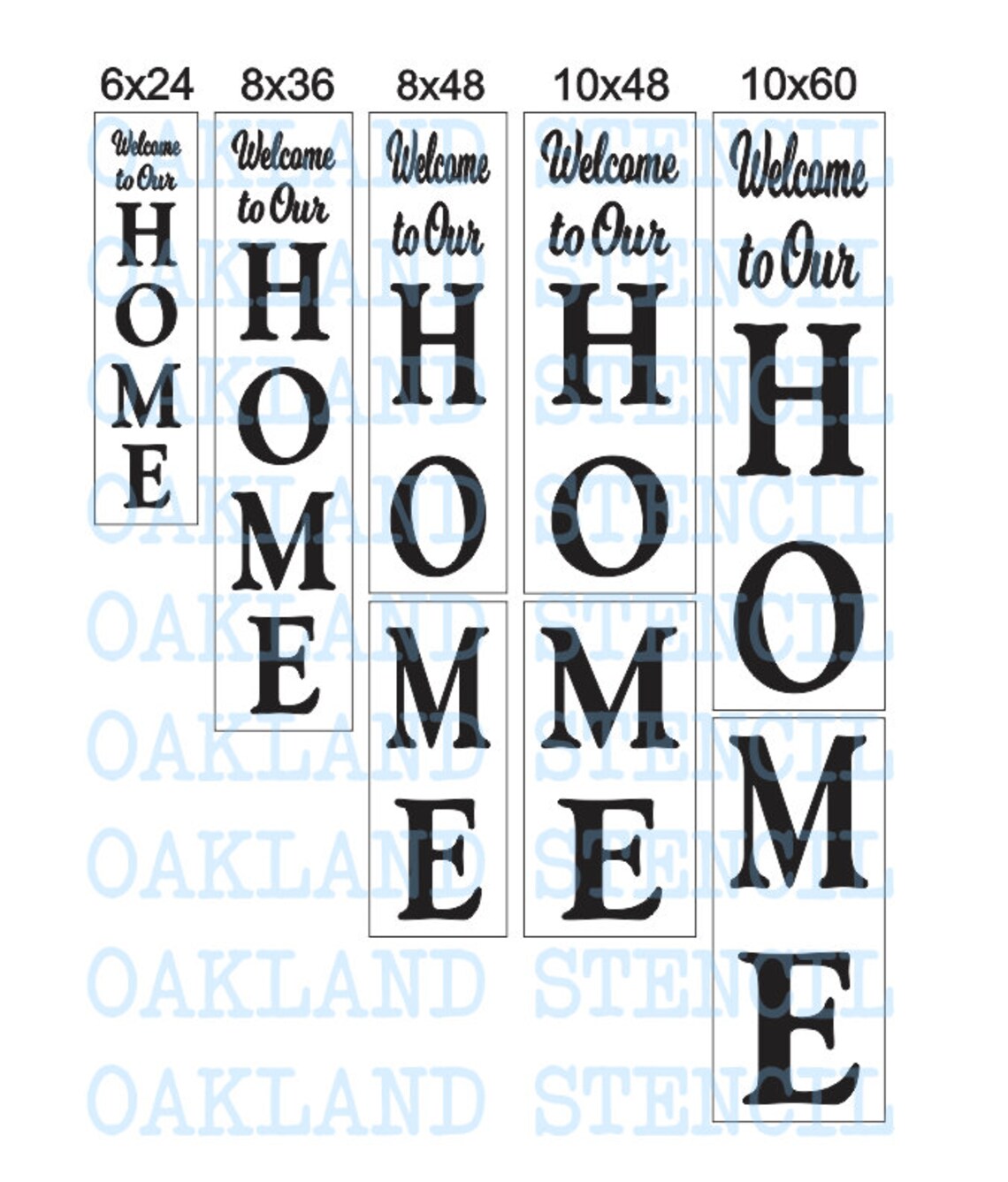 Welcome to Our HOME STENCIL Vertical for Painting Wood Signs - Etsy