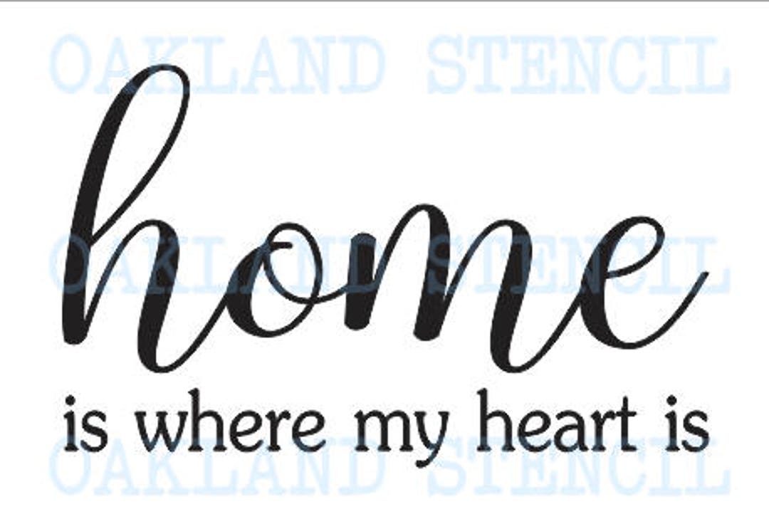 Home STENCIL 4 Sizes 8x12 18x30 for Painting Signs Wood Walls Pillows ...