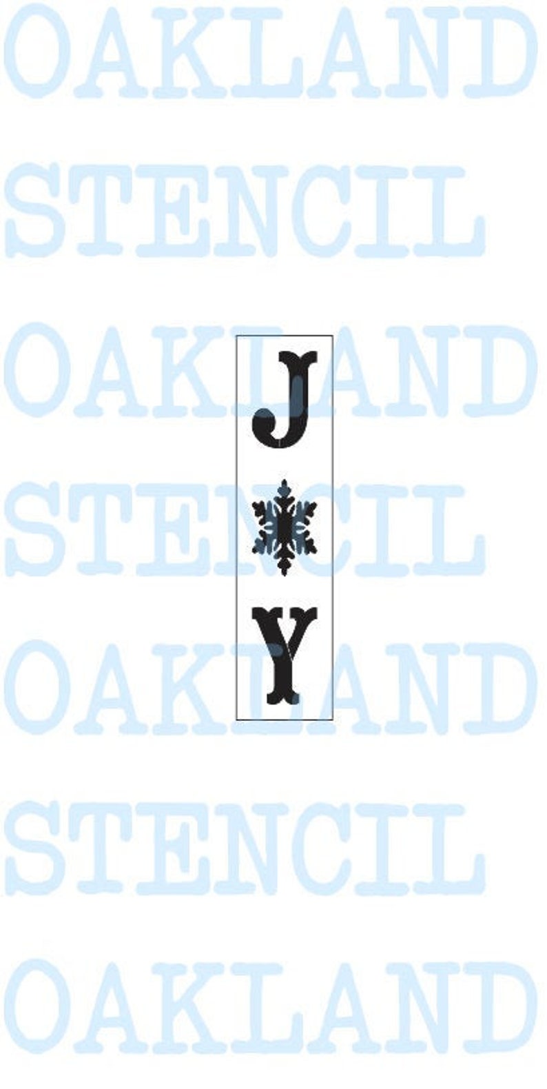 JOY STENCIL Vertical for Painting Wood Signs Large Tall Porch Walls ...
