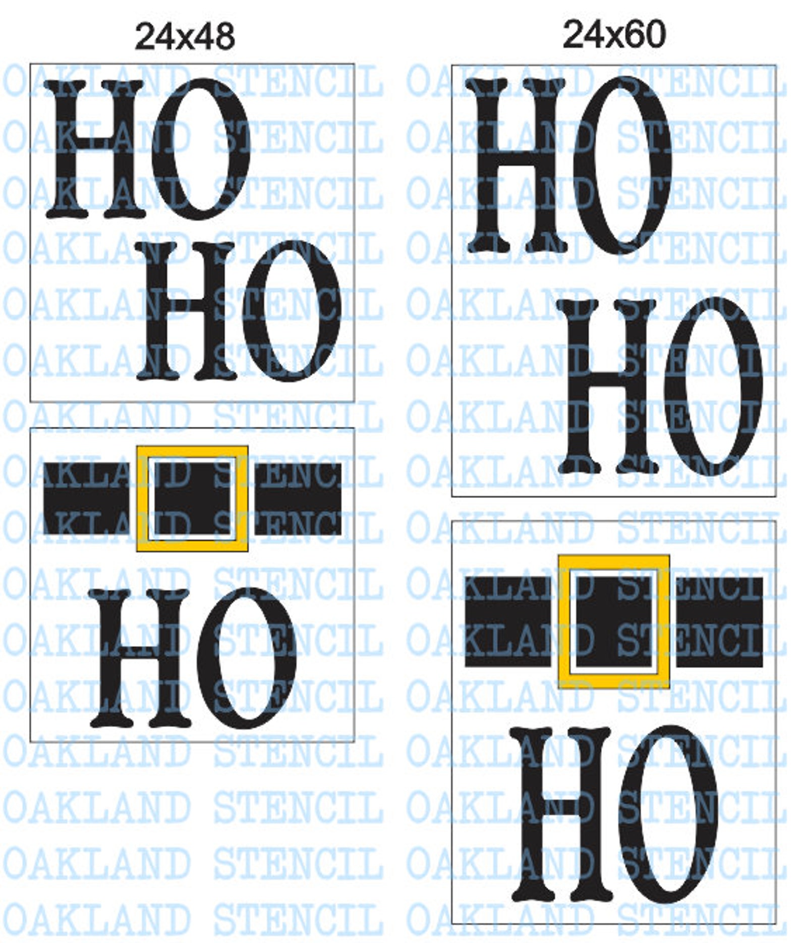 Ho Ho Ho STENCIL Vertical Reusable for Painting Wood Santa - Etsy