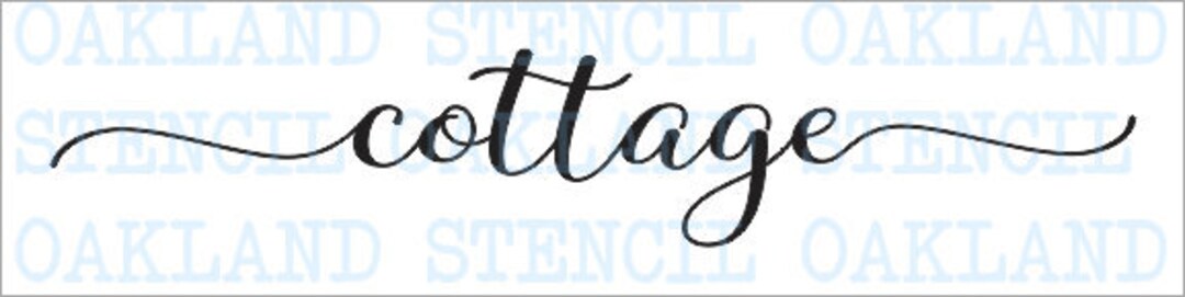 Cottage STENCIL for Painting Wood Signs Vintage Garden Canvas Fabric ...