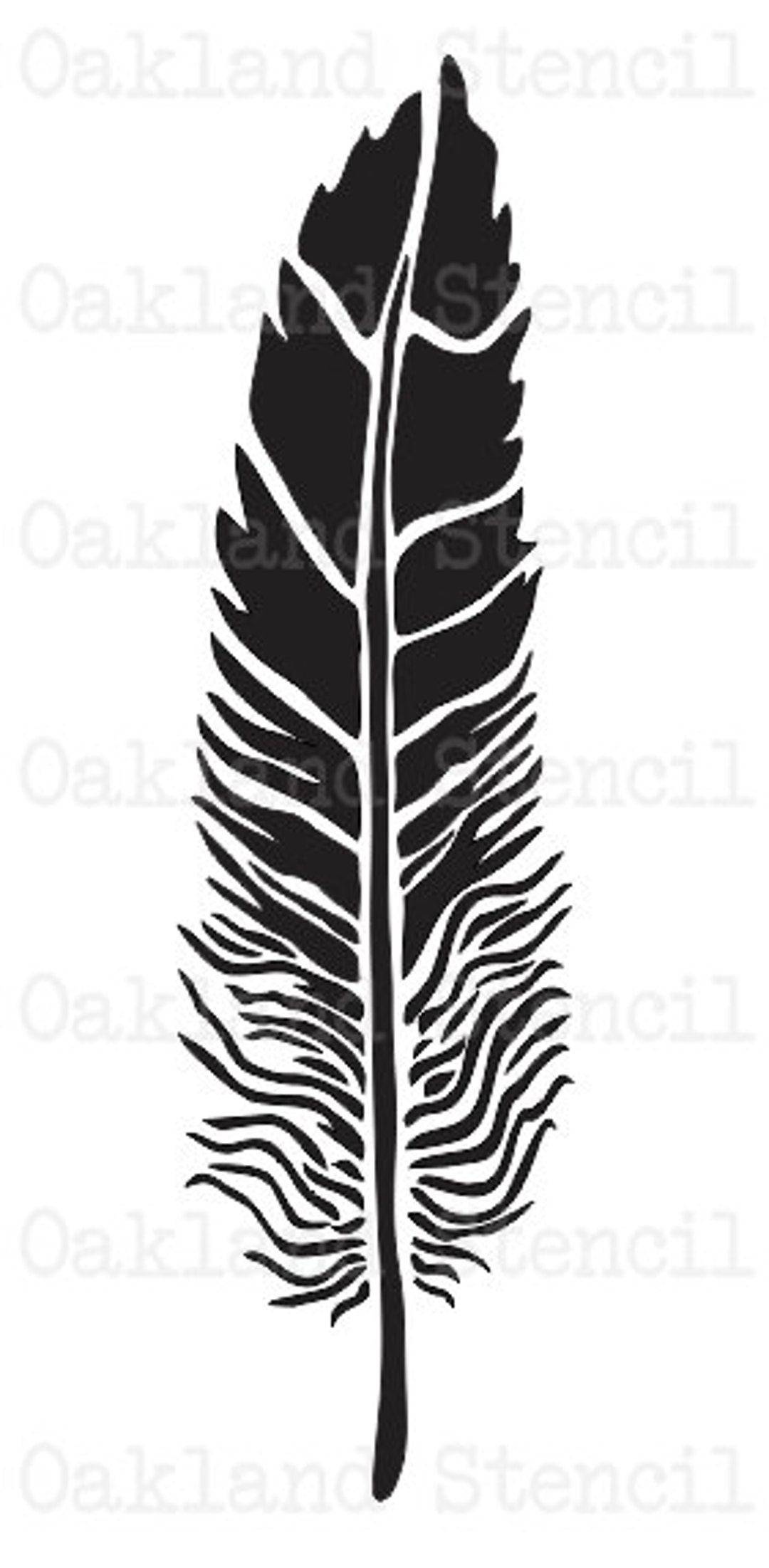 Feather STENCIL **7 Sizes to Choose From** for Painting Signs, Wood ...