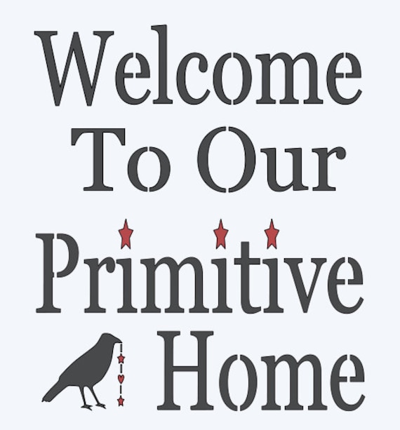 Primitive Vine Stencils For Signs