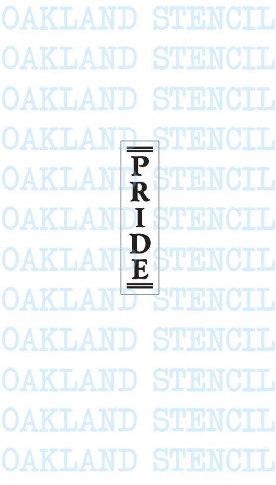 Pride STENCIL Vertical for Painting Wood Porch Signs Inclusive | Etsy