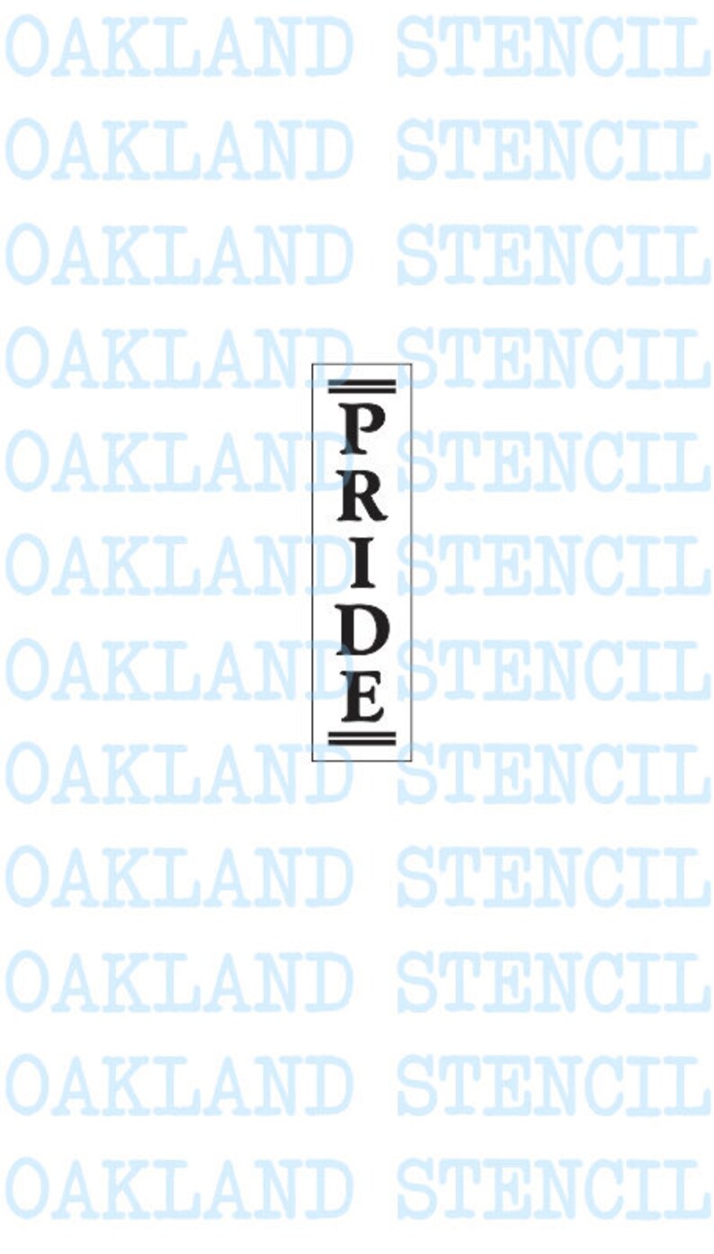 Pride STENCIL Vertical for Painting Wood Porch Signs Inclusive LGBTQ+ ...