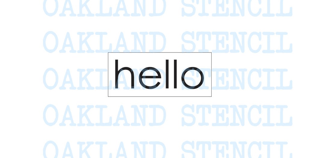 Hello STENCIL for Painting Wood Signs Welcome Family Canvas Fabric ...