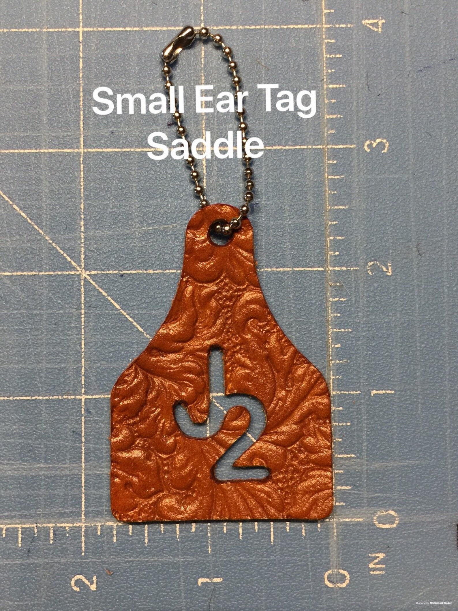 Custom Leather Ear Tags for Keychains Travel Bags Purses or | Etsy