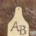 Tooled Leather Cross, Ear Tag or Cowhide Shape With Leather Backing Key ...