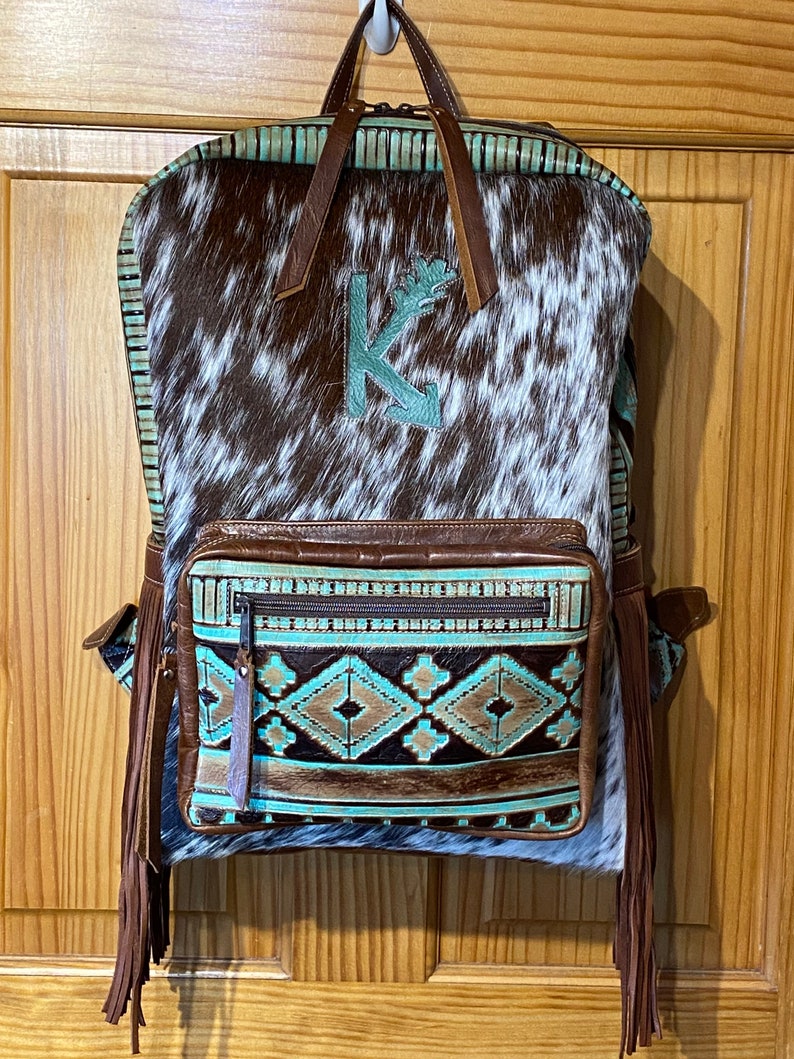 Cowhide Backpack | Etsy
