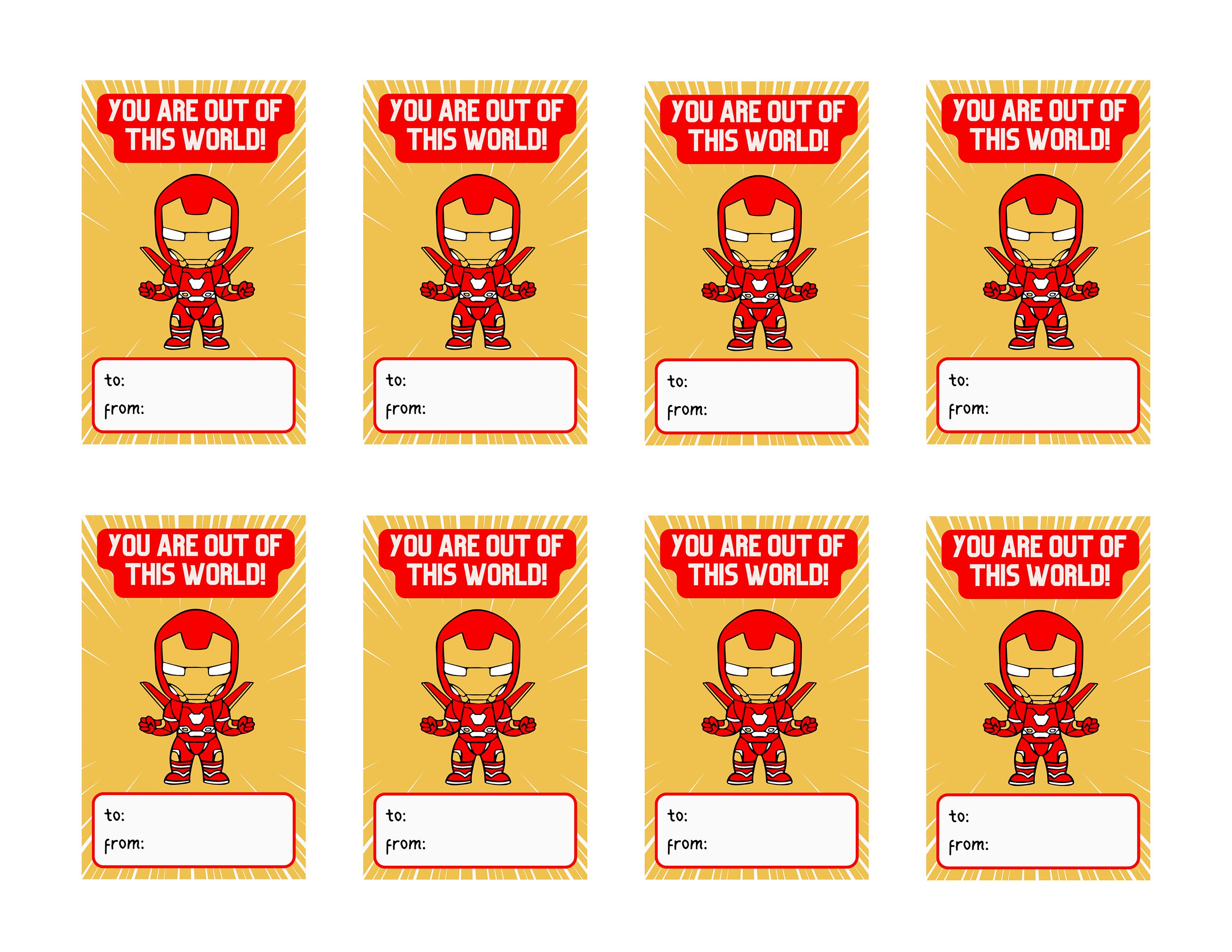 Superhero Valentine's Day Cards, Kid Valentine's Classroom Exchange ...
