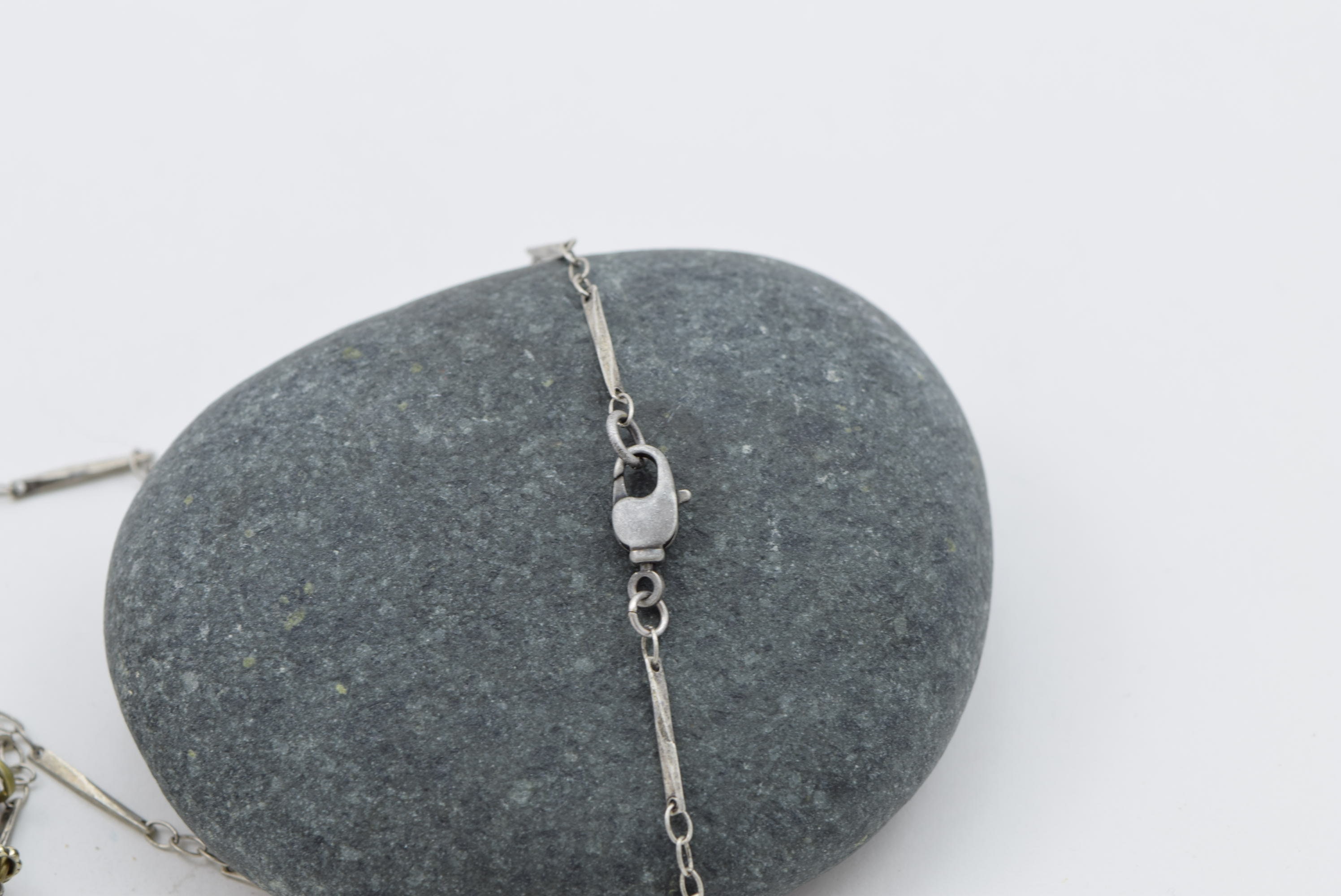 Silver Bottle Necklace, Antiqued Metal Container Holds Ash, Stones ...