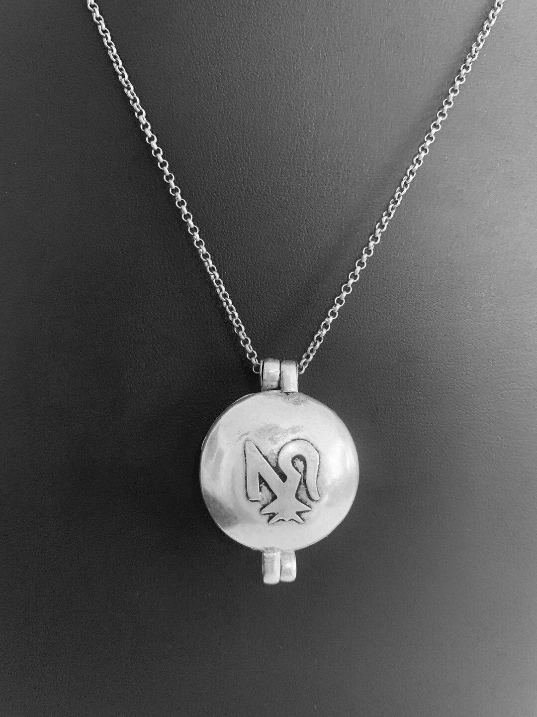 Prayer Box Necklace With OM Symbol, Container Pendant Made in Nepal ...