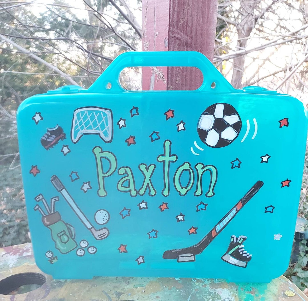 Art Supply Case, Craft Art Activity Case, Small Toy Box, Art Supply Box ...