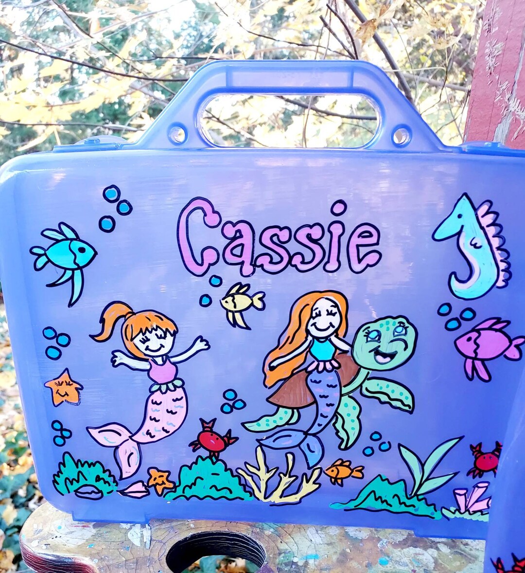 Mermaid Case, Under the Sea Case, Art Activity Case, Mermaid Toy Box ...