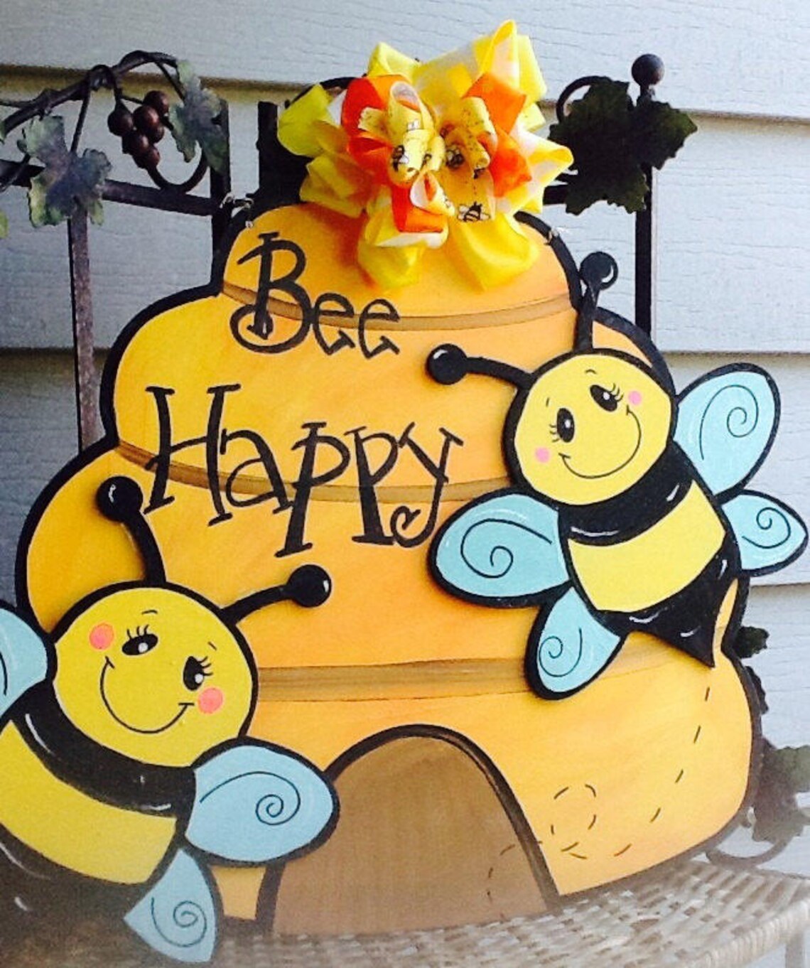 Bee Door Sign Bumble Bee Door Sign Beehive Door Sign Bee | Etsy