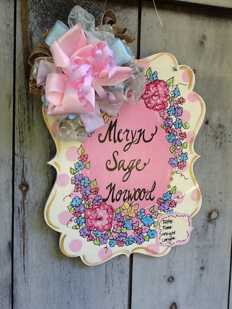 Baby Announcement Sign Baby Hospital Door Sign Sign Newborn - Etsy
