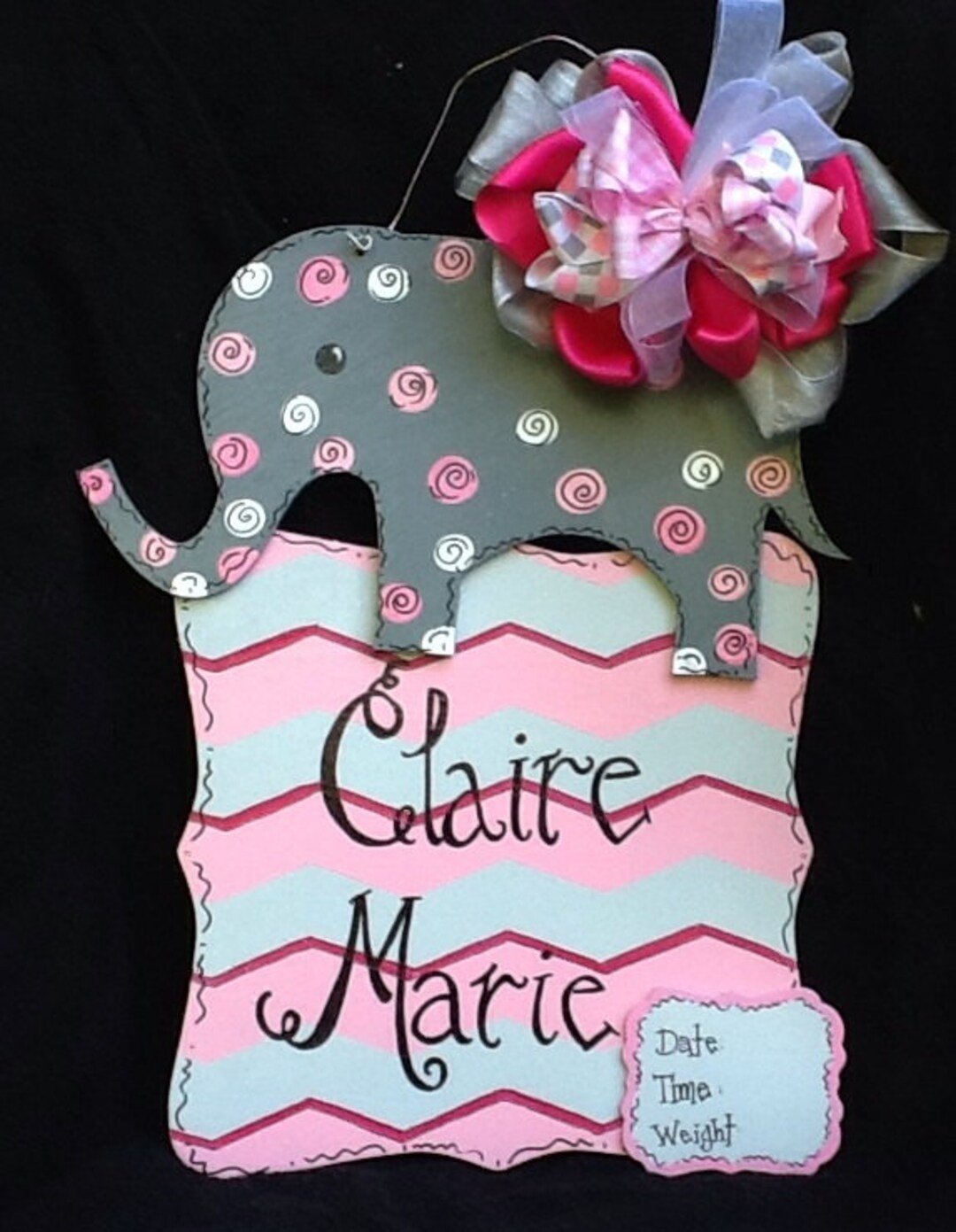 Baby Announcement Sign, Baby Hospital Sign, Elephant Sign, Newborn ...