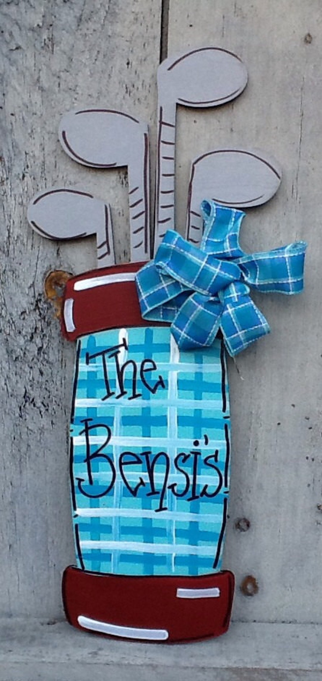 Golf Door Hanger, Golf Door Sign, Golf Sign, Golf Bag Sign, Golf Club ...