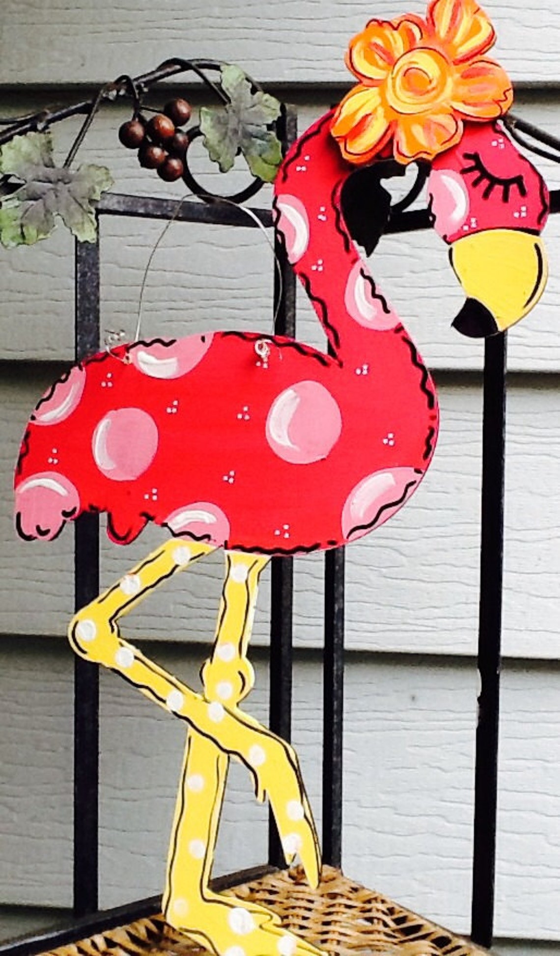 Pink Flamingo Door Sign Zebra Print Flamingo Door Sign - Etsy