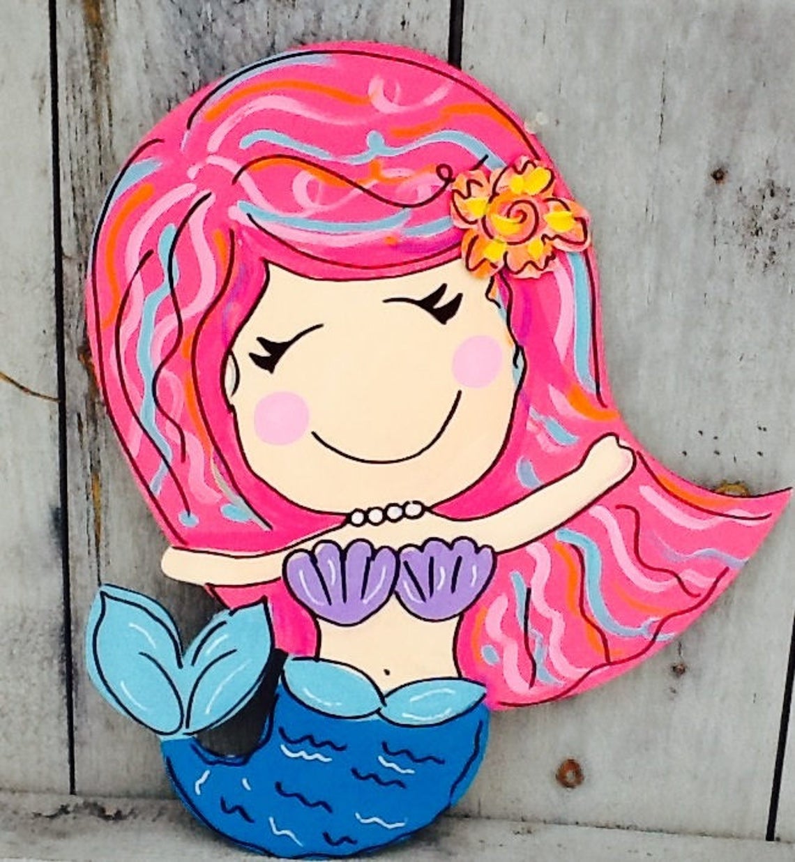 Mermaid Sign Mermaid Door Sign Under the Sea Sign Under the | Etsy