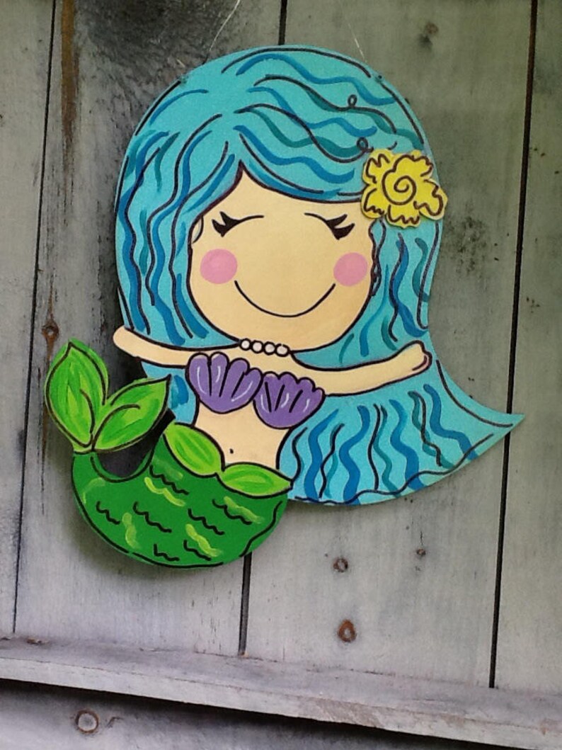 Mermaid Sign Mermaid Door Sign Under the Sea Sign Under the - Etsy