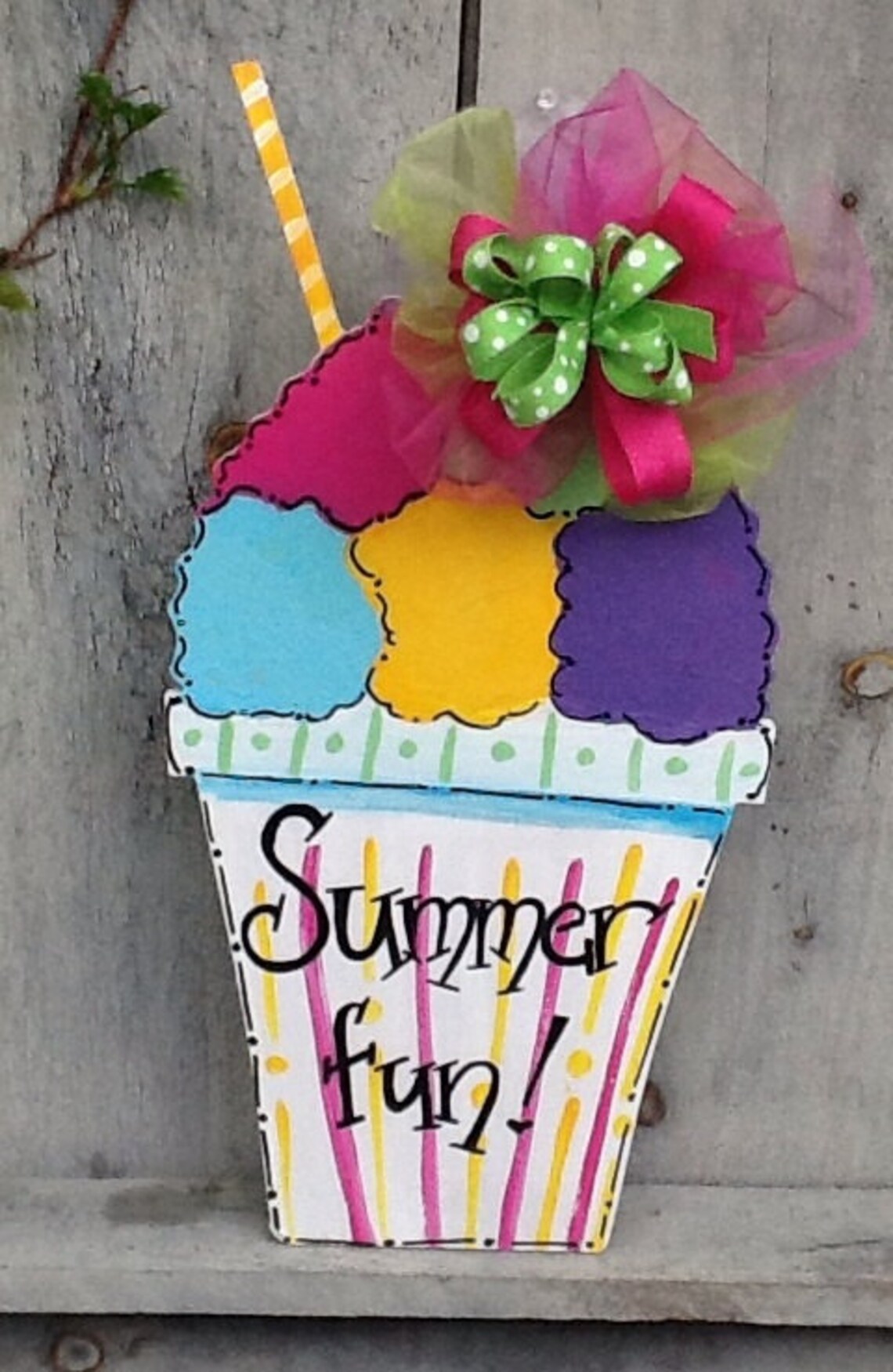 Ice Cream Soda Sign Summer Door Sign Slushy Sign Ice Cream - Etsy