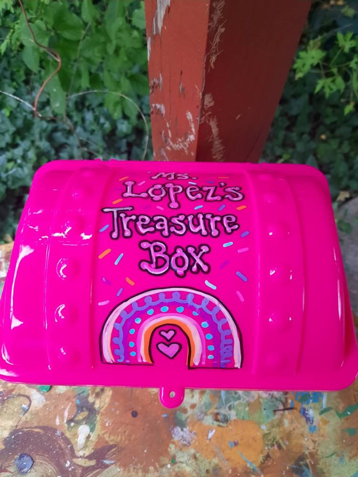 Boho Rainbow Reward Box Treasure Chest School Reward Box - Etsy