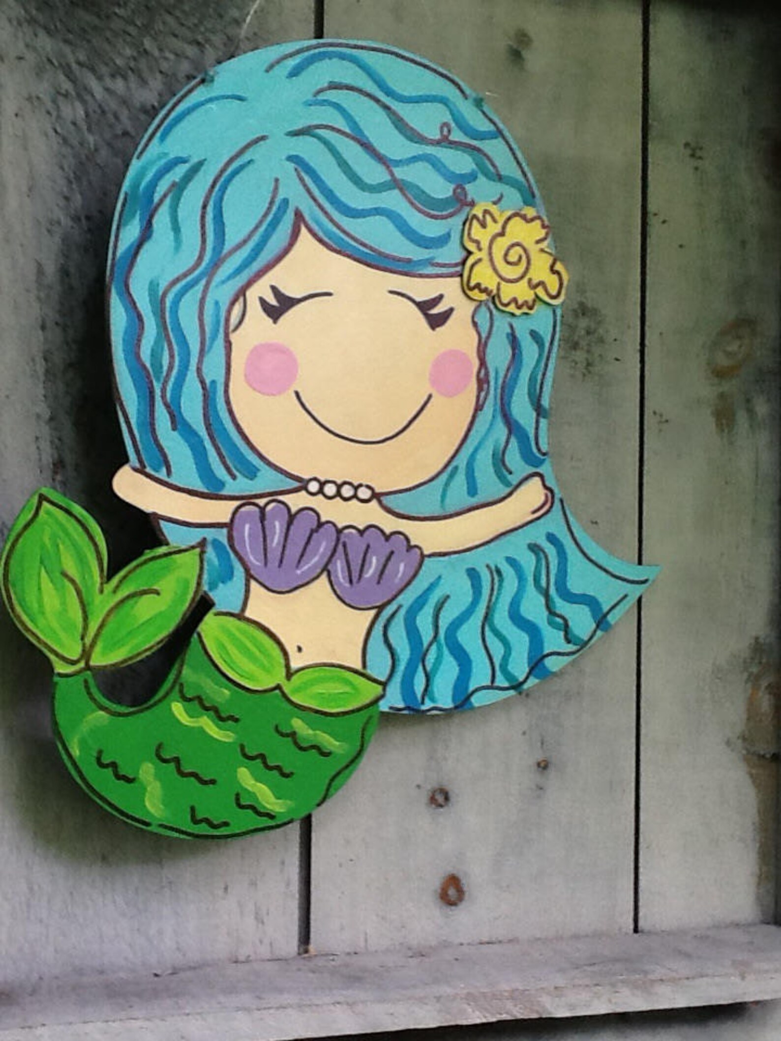 Mermaid Sign Mermaid Door Sign Under the Sea Sign Under the - Etsy