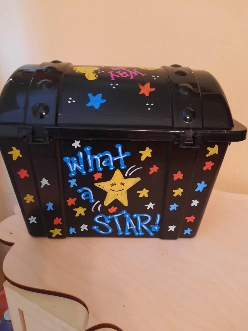 Reward Box Treasure Chest School Reward Box Bookworm Box - Etsy