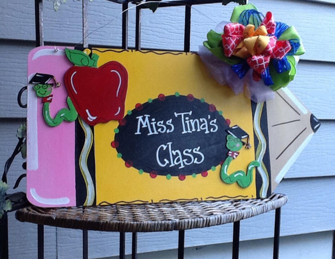 Teacher Door Sign, Teacher Sign, School Sign, School Door Sign ...